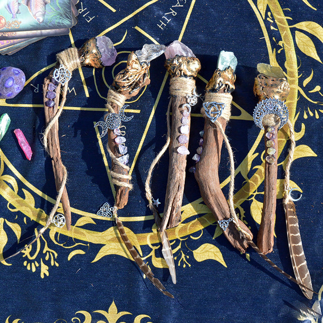 Olivenorma Weird Branches Celtic Knot Accessories Witch Crystal Wands ...