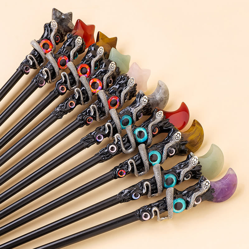 Olivenorma Natural Gemstone Evil Eye Magic Crystal Wands – us.olivenorma