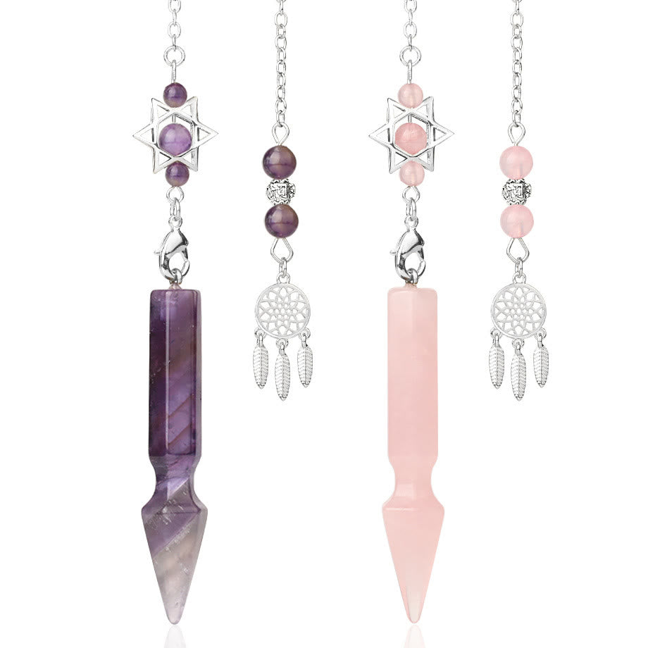 Olivenorma Natural Crystal Metatron Lotus Pendulum – us.olivenorma
