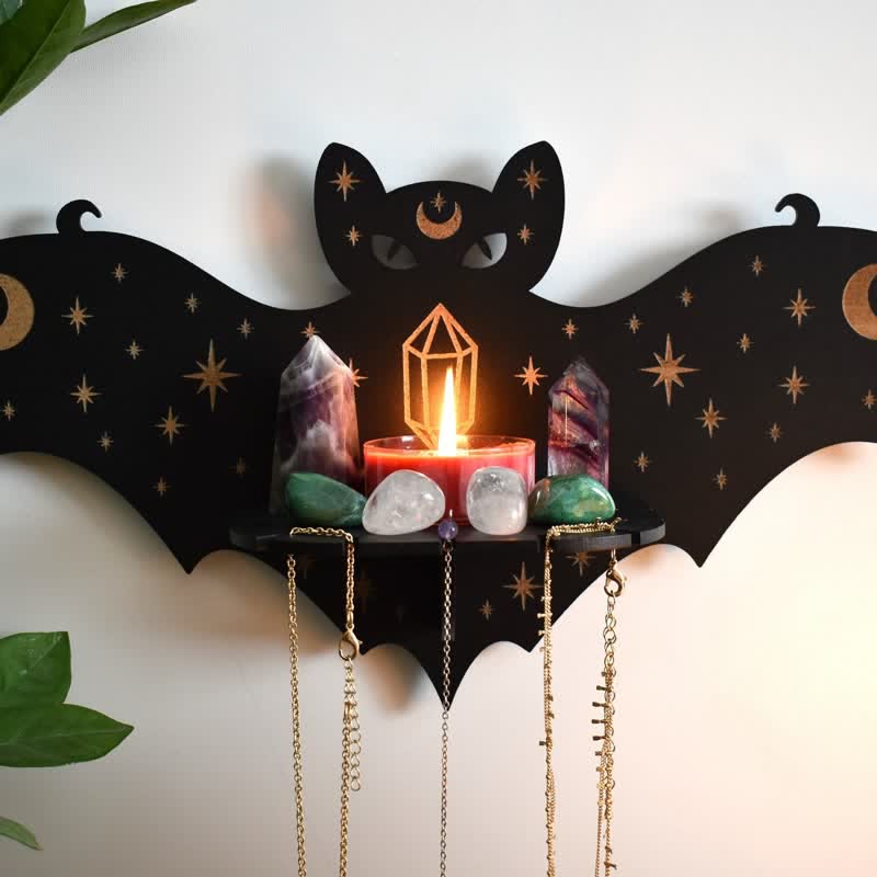 Olivenorma Celestial Bat Altar Crystal Shelf – us.olivenorma