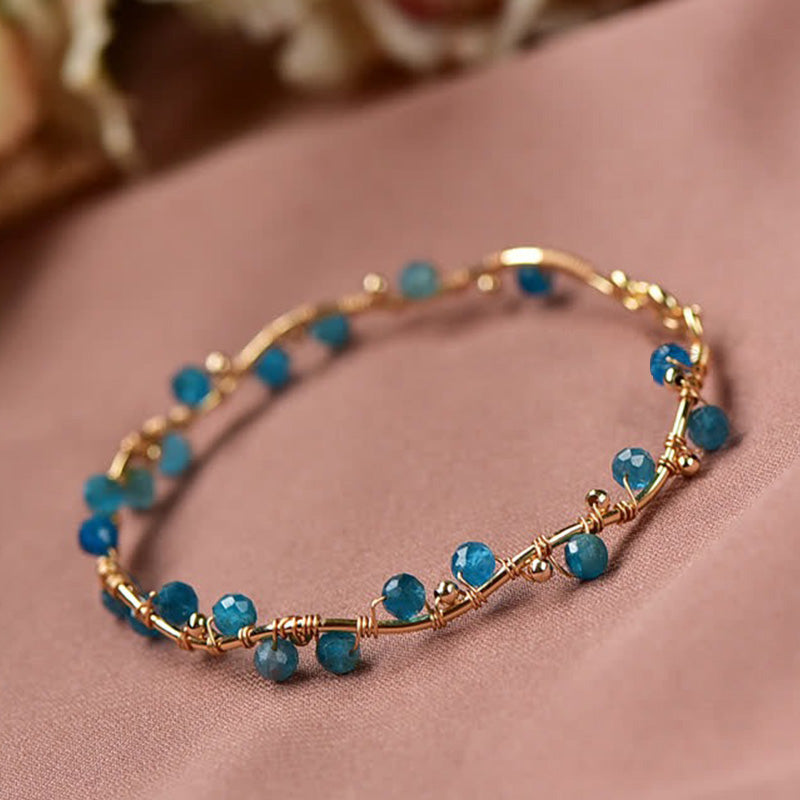 Natural Moroxite Stone Purification Gemstone Bracelet – us.olivenorma