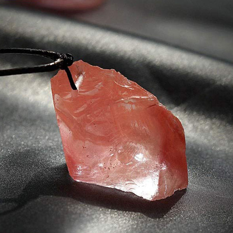 Red Quartz Grounding & Balancing Gemstone Neclace – us.olivenorma