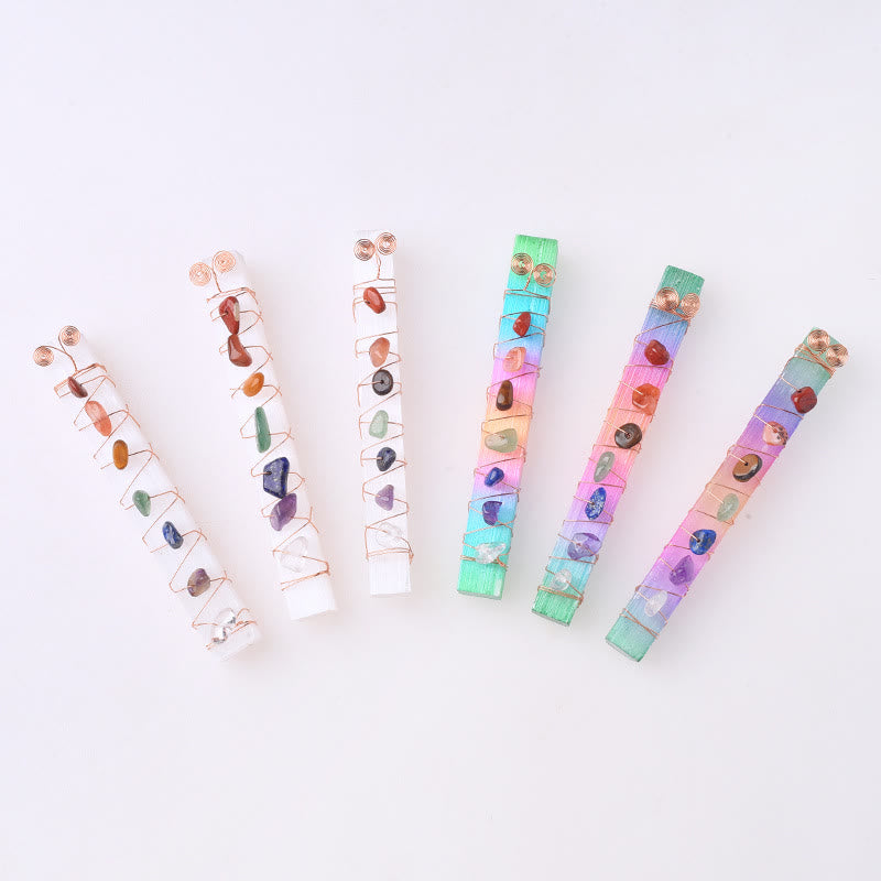 Olivenorma Chakra Moroccan Plaster Crystal Wands – us.olivenorma